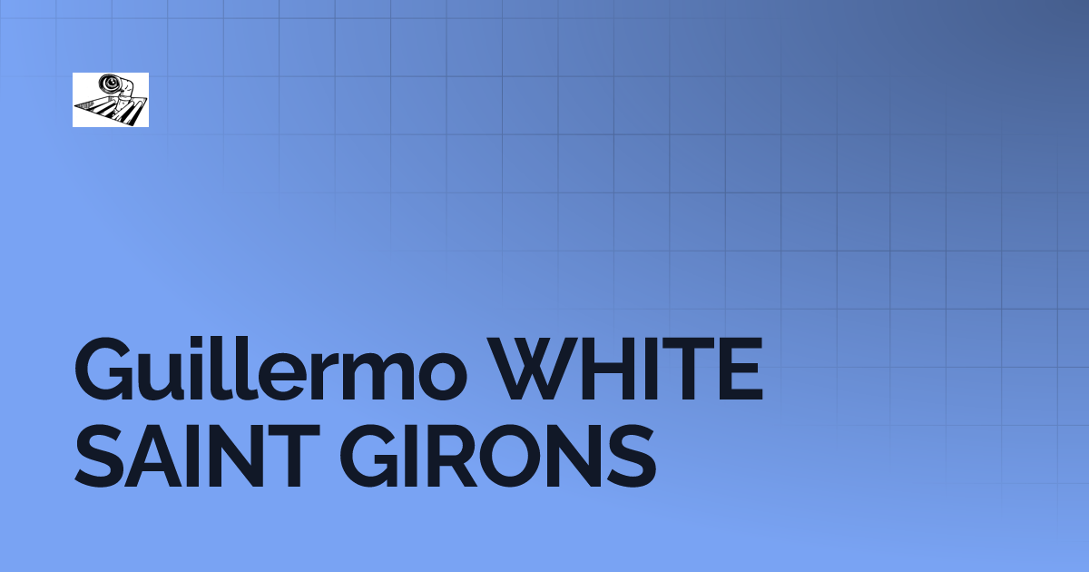 Guillermo WHITE SAINT GIRONS | SEMBRANDO MEMORIA